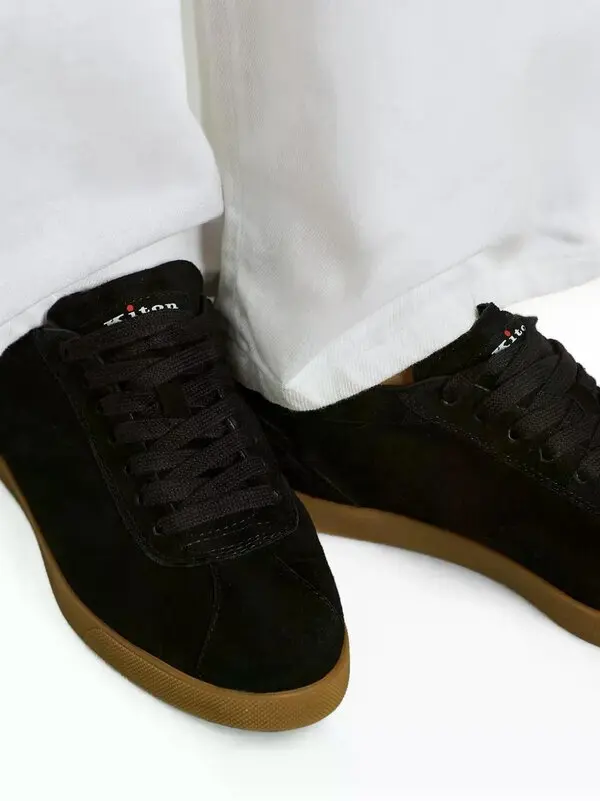 Kiton Goatskin Suede Sneakers