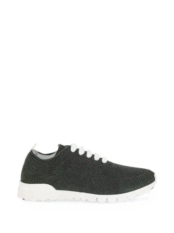 Kiton Cashmere-knit Lace-up Sneakers