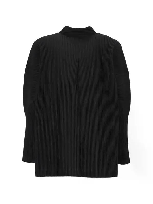 Issey Miyake Plissé-effect Shirt - Black