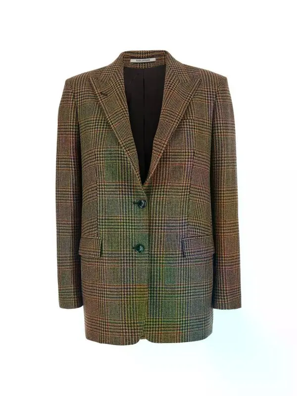 Tagliatore Berta Check-pattern Single-breasted Blazer - Brown