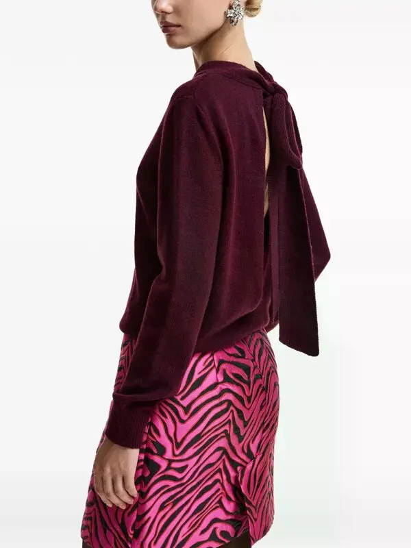 Essentiel Antwerp Kiarra Bow-detail Crewneck Sweater