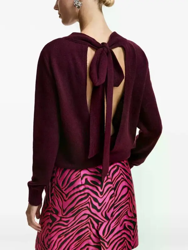 Essentiel Antwerp Kiarra Bow-detail Crewneck Sweater