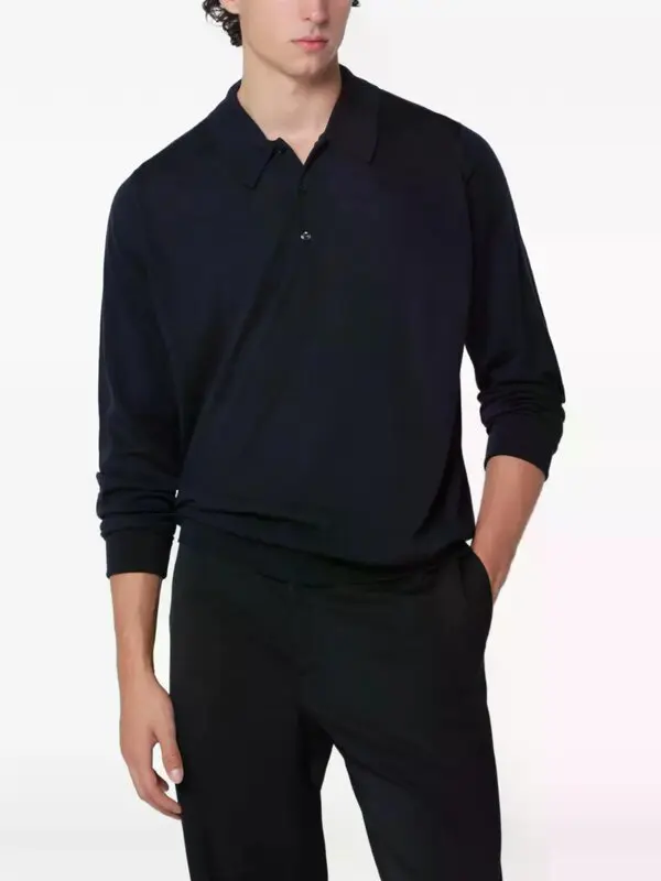 John Smedley Dorset Long-sleeve Polo Shirt