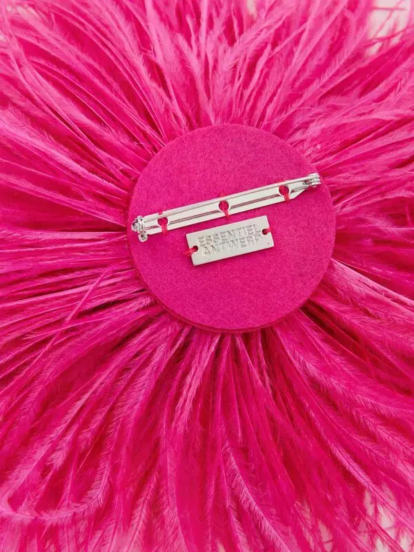 Essentiel Antwerp Kurdy Ostrich-feather Brooch