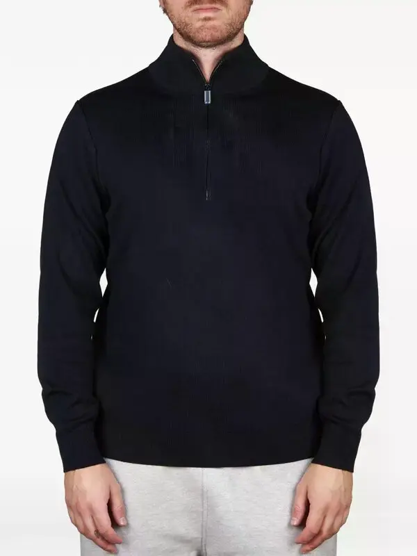 FILIPPO DE LAURENTIIS Quarter-zip Knitted Sweater