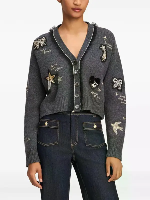 Cinq À Sept Holiday Doodles Cardigan