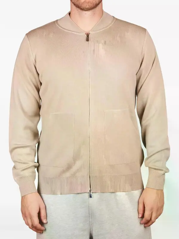 FILIPPO DE LAURENTIIS Zip-up Knitted Cardigan