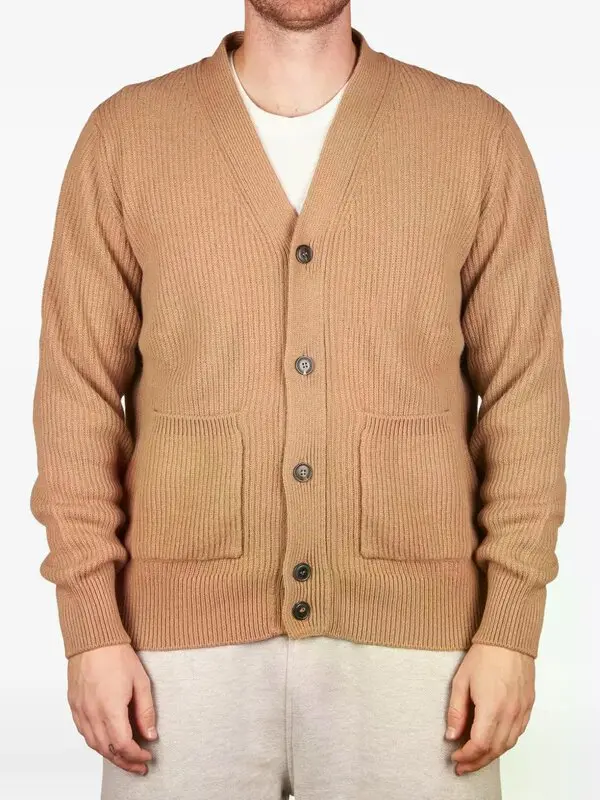 FILIPPO DE LAURENTIIS Ribbed-knit Cardigan