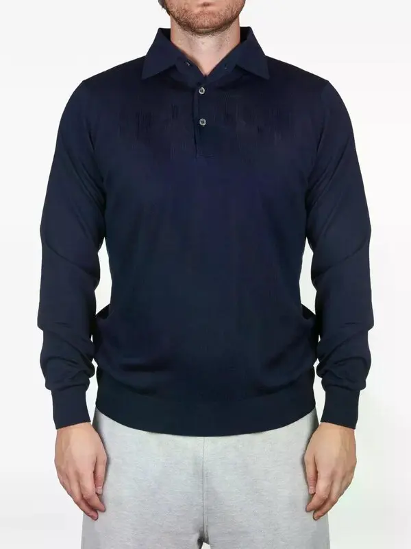 FILIPPO DE LAURENTIIS Long-sleeved Polo Shirt