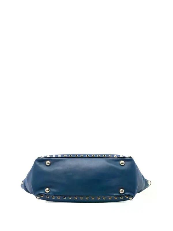 Valentino Garavani 2000-2017 Small Leather Rockstud Trapeze Satchel