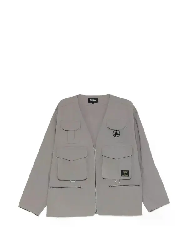 PEACE AND AFTER Linkin Park × No-collar Jacket - Grey