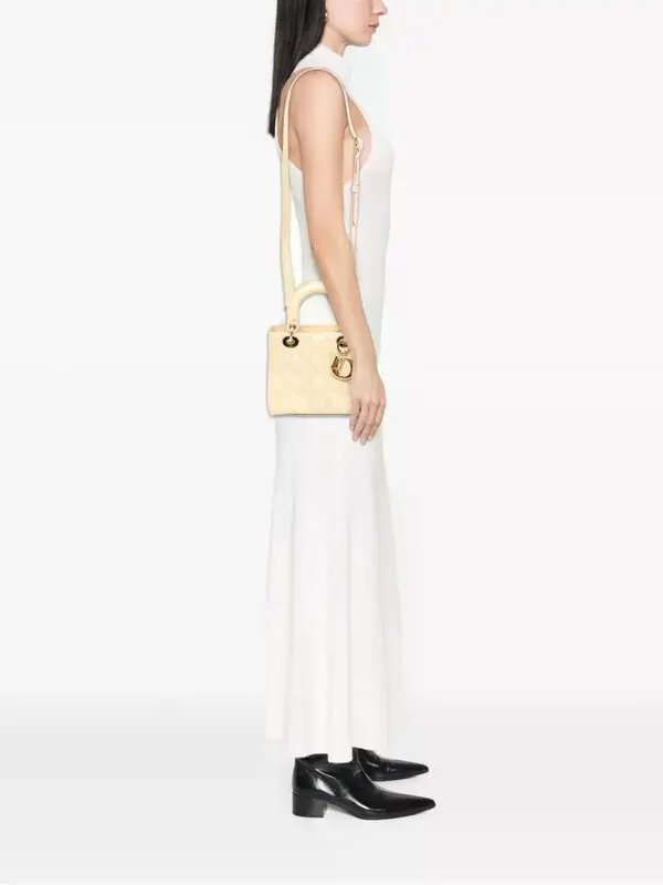 Dior 2021 Small Patent Cannage Lady Satchel