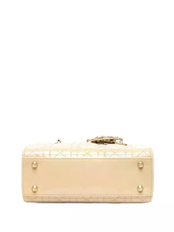Dior 2021 Small Patent Cannage Lady Satchel