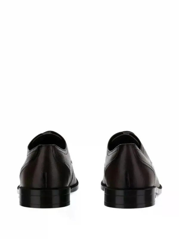 BOSS Cap-toe Pebbled Leather Shoes