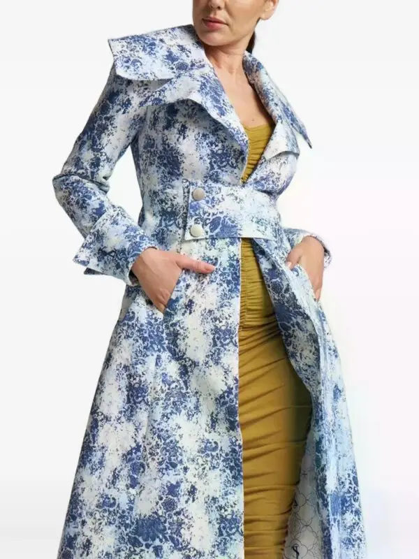 LIZ SKORSIS Eliza Paisley-print Coat