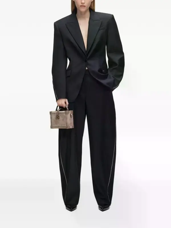 Karl Lagerfeld Small K/autograph Drop Suede Crossbody Bag