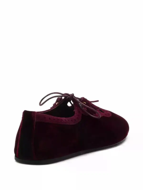 Church's Rhea Velvet Ghillie Ballet Flats