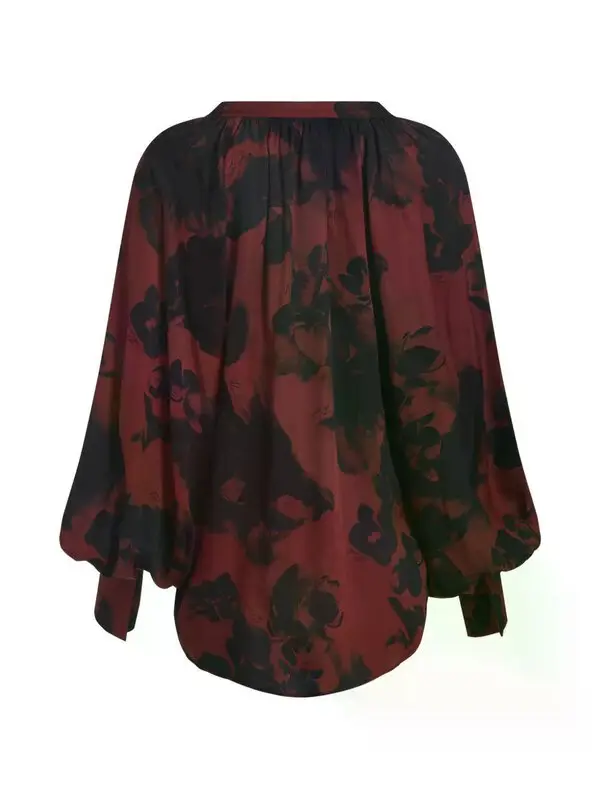 Karl Lagerfeld Floral-print Voluminous Blouse