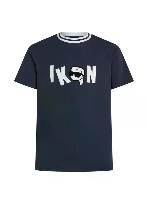 Karl Lagerfeld Ikon Rib-collar T-shirt