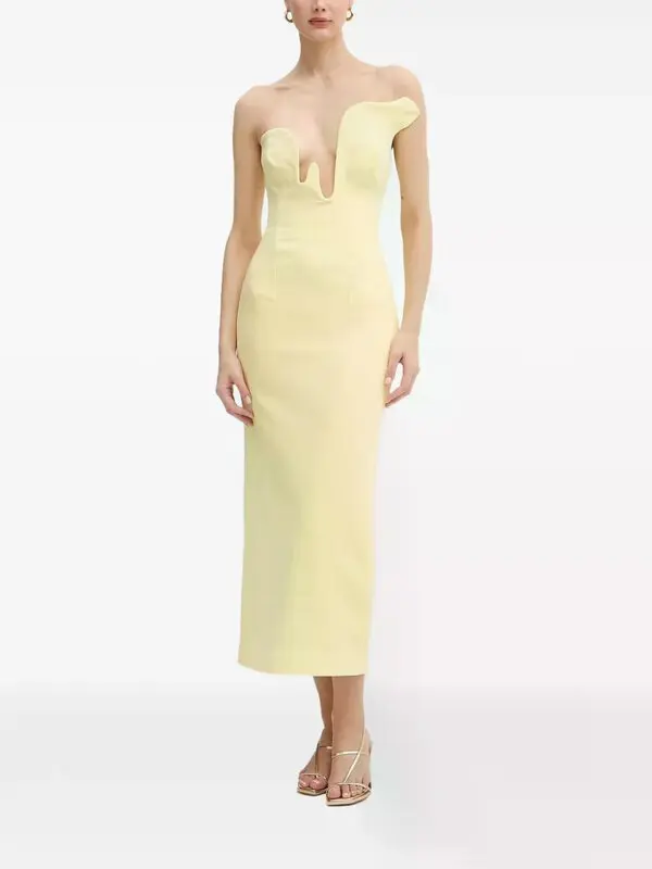 Bardot Rosalyn Midi Dress - Yellow
