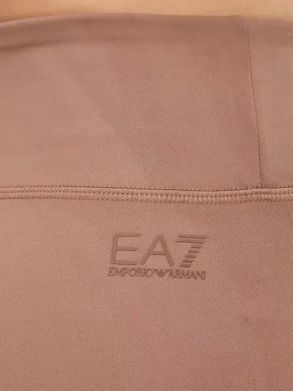 EA7 Logo-print High-waisted Shorts