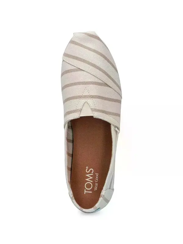 Toms Alpargata Classic Striped Slip-ons