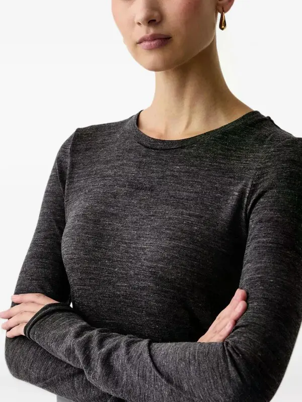 Pinko Logo-embroidered Ruched T-shirt