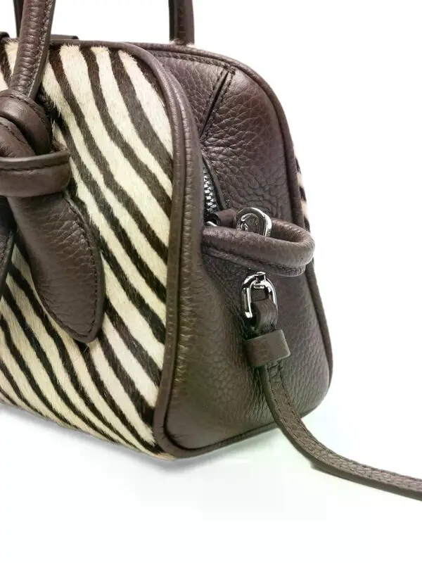 Jacquemus Le Petit Turism Zebra-print Tote Bag - Neutrals