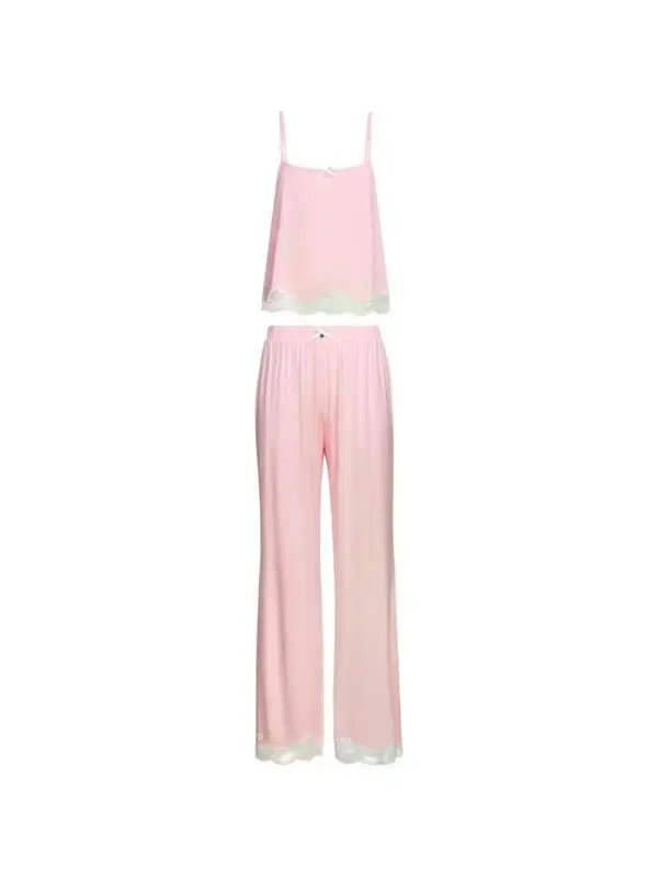 Karl Lagerfeld Lace-trim Pajamas Set
