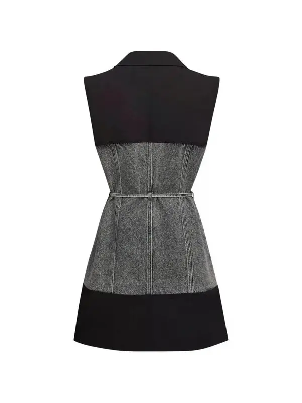 Karl Lagerfeld Tailored Denim-panel Mini Dress