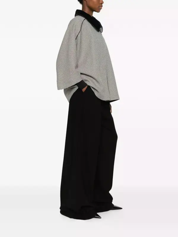 STYLAND Houndstooth-pattern Coat
