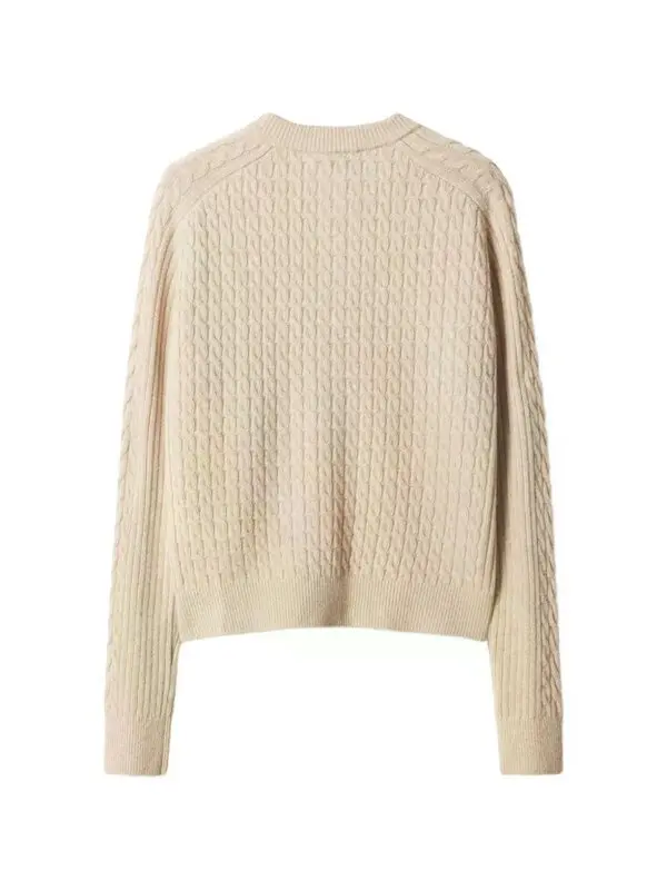 Maison Kitsuné Fox Head Cable-knit Cardigan