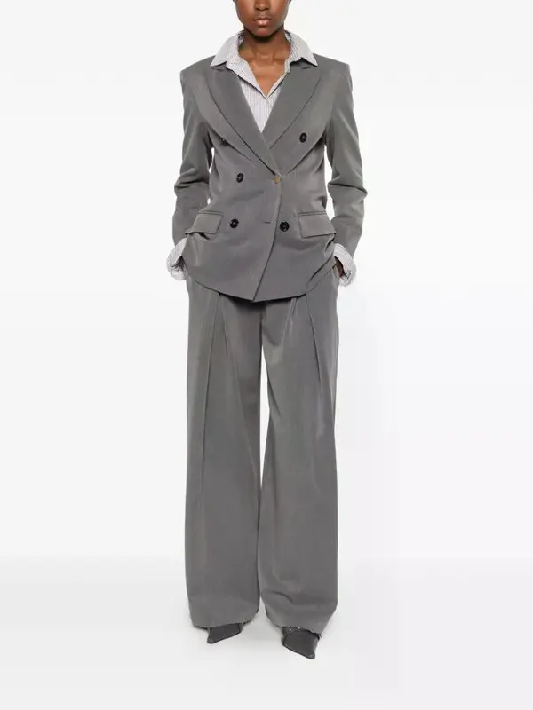 CARLA G. Double-breasted Peak-lapel Blazer