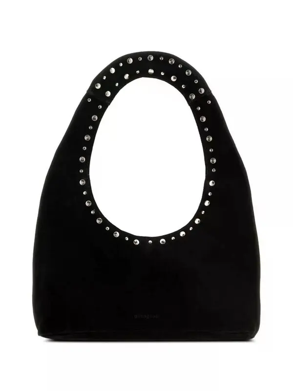 Gimaguas Franca Stud-embellished Suede Shoulder Bag