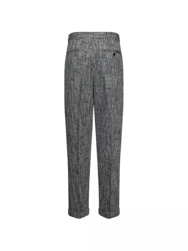 Karl Lagerfeld Bouclé Pleated Trousers