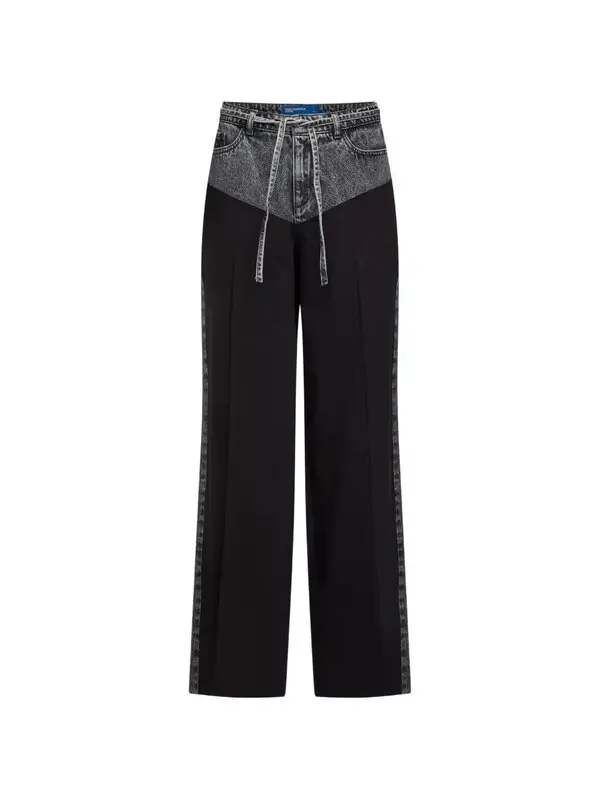 Karl Lagerfeld Panelled Denim-waist Trousers