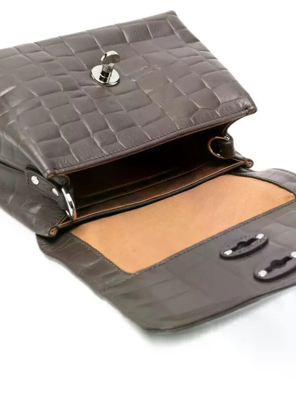 ZANELLATO Baby Postina Croc-effect Leather Tote Bag
