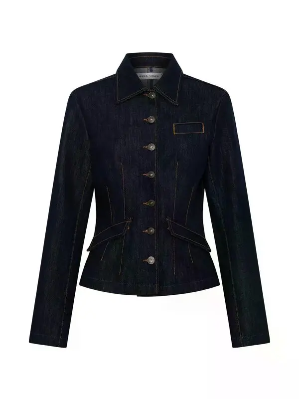 Anna Quan Hepworth Contrast-stitch Denim Jacket