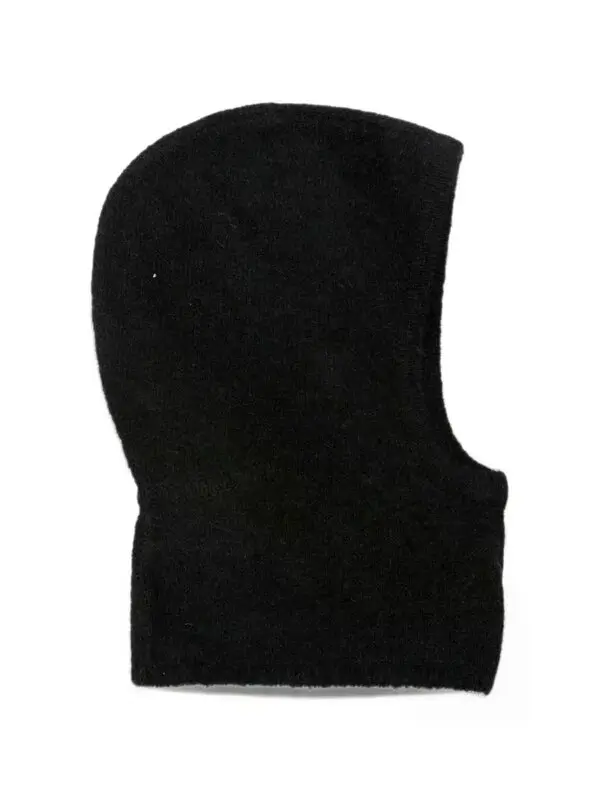 LOW CLASSIC Knitted Balaclava Hat - Black