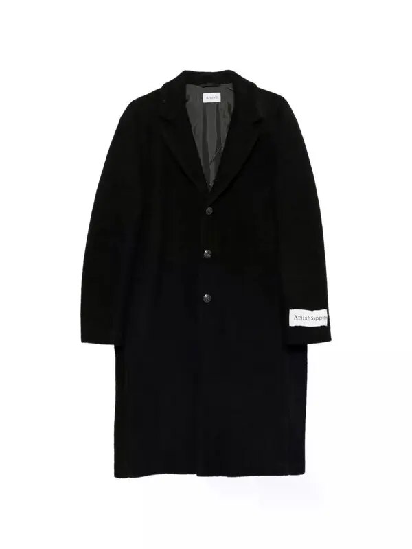 AMISH SUPPLIES Logo-patch Single-breasted Coat