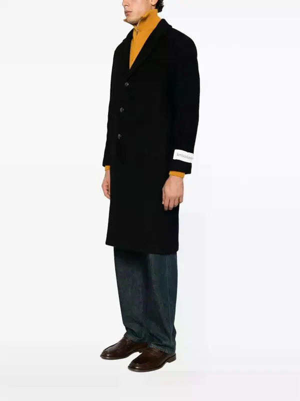 AMISH SUPPLIES Logo-patch Single-breasted Coat
