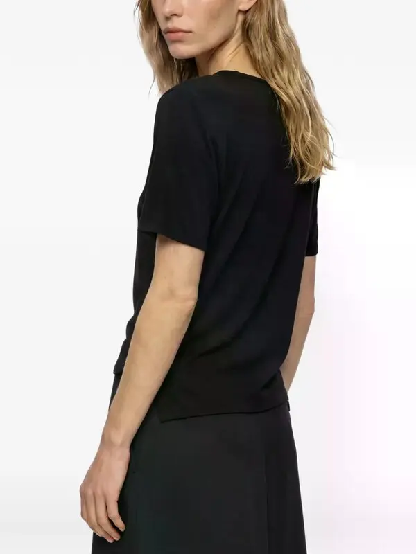 Karl Lagerfeld Asymmetric Draped T-shirt