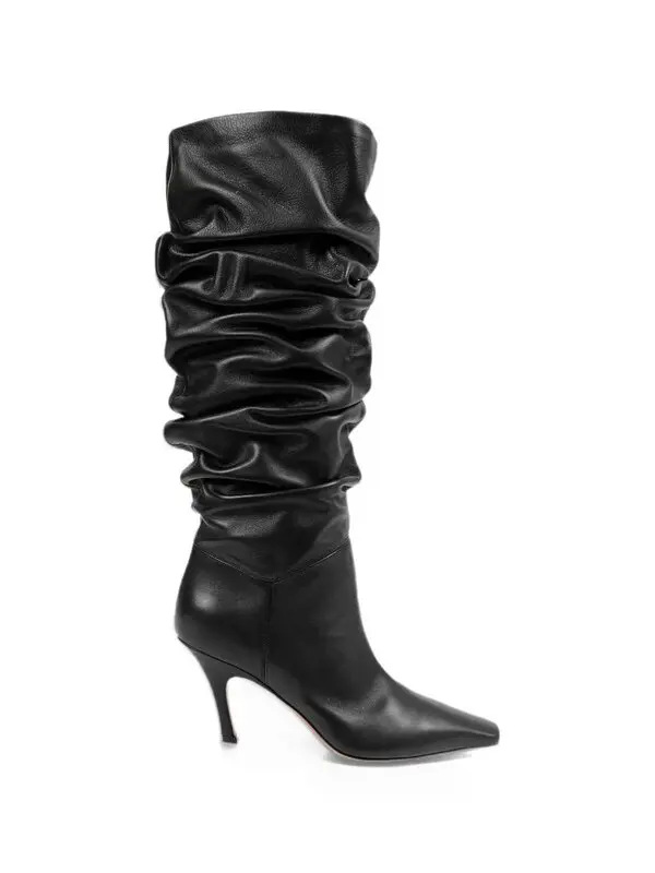 Amina Muaddi Jamie Slouch Bootie 80 Nappa