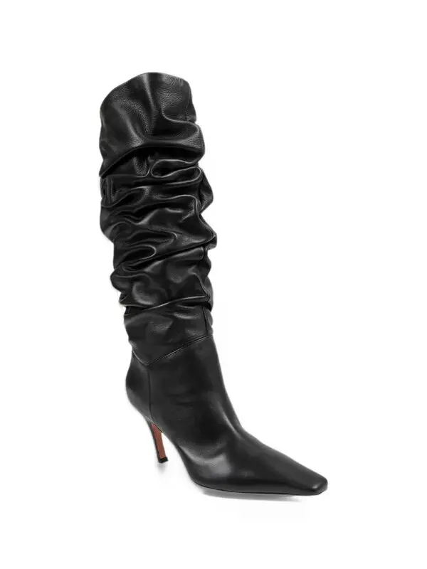 Amina Muaddi Jamie Slouch Bootie 80 Nappa
