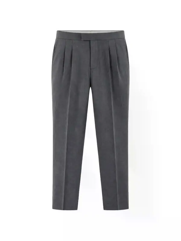 BE ABLE Pleated Side-adjuster Trousers - Grey
