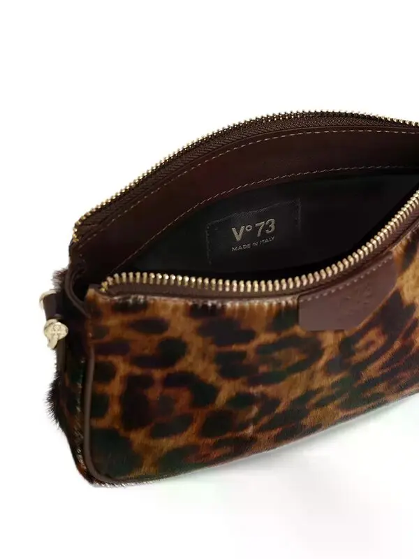 V°73 Mini La Sauvage Leopard-print Leather Shoulder Bag
