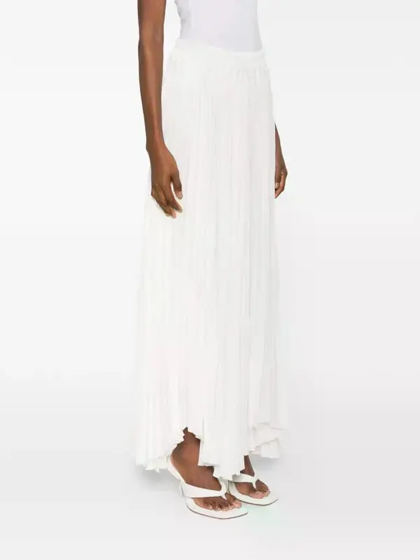 STYLAND Pleated A-line Maxi Skirt