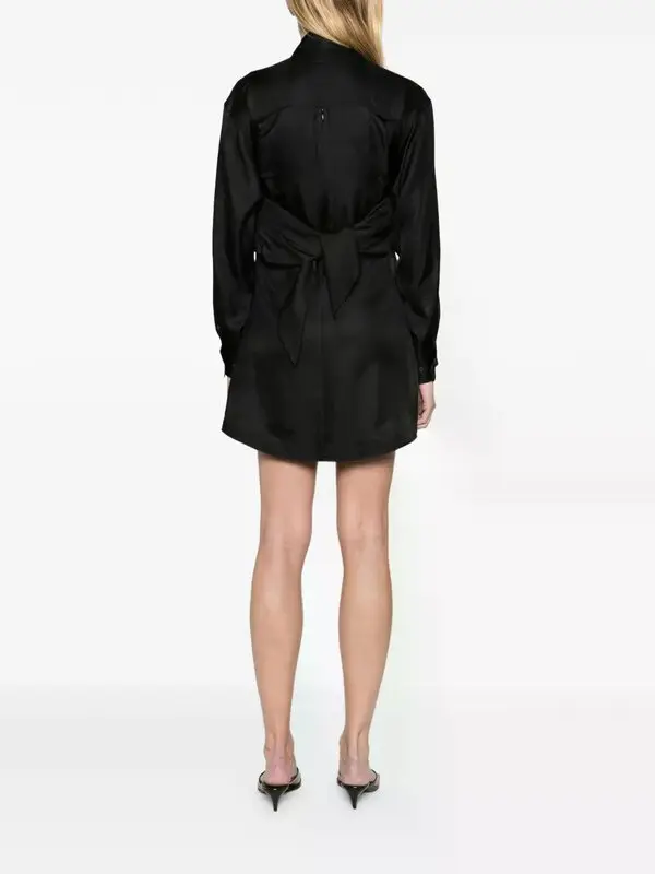 Alexander Wang Scarf-bustier Mini Shirt Dress