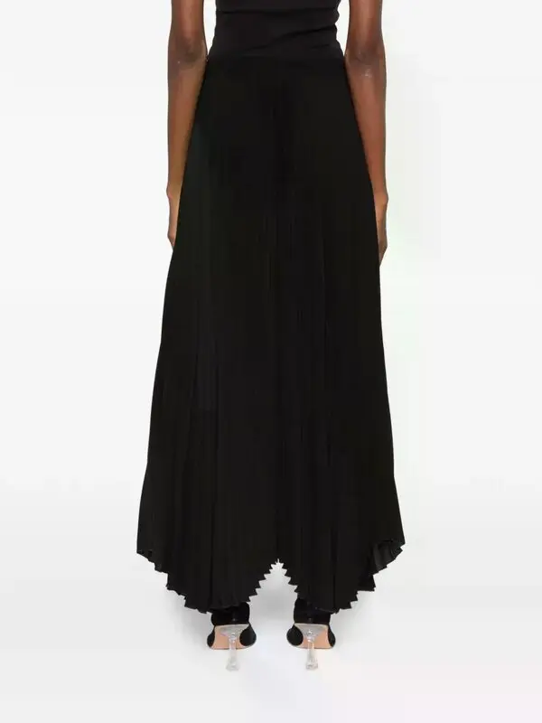 STYLAND Pleated A-line Maxi Skirt