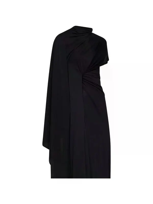 Balenciaga Draped Cape Dress